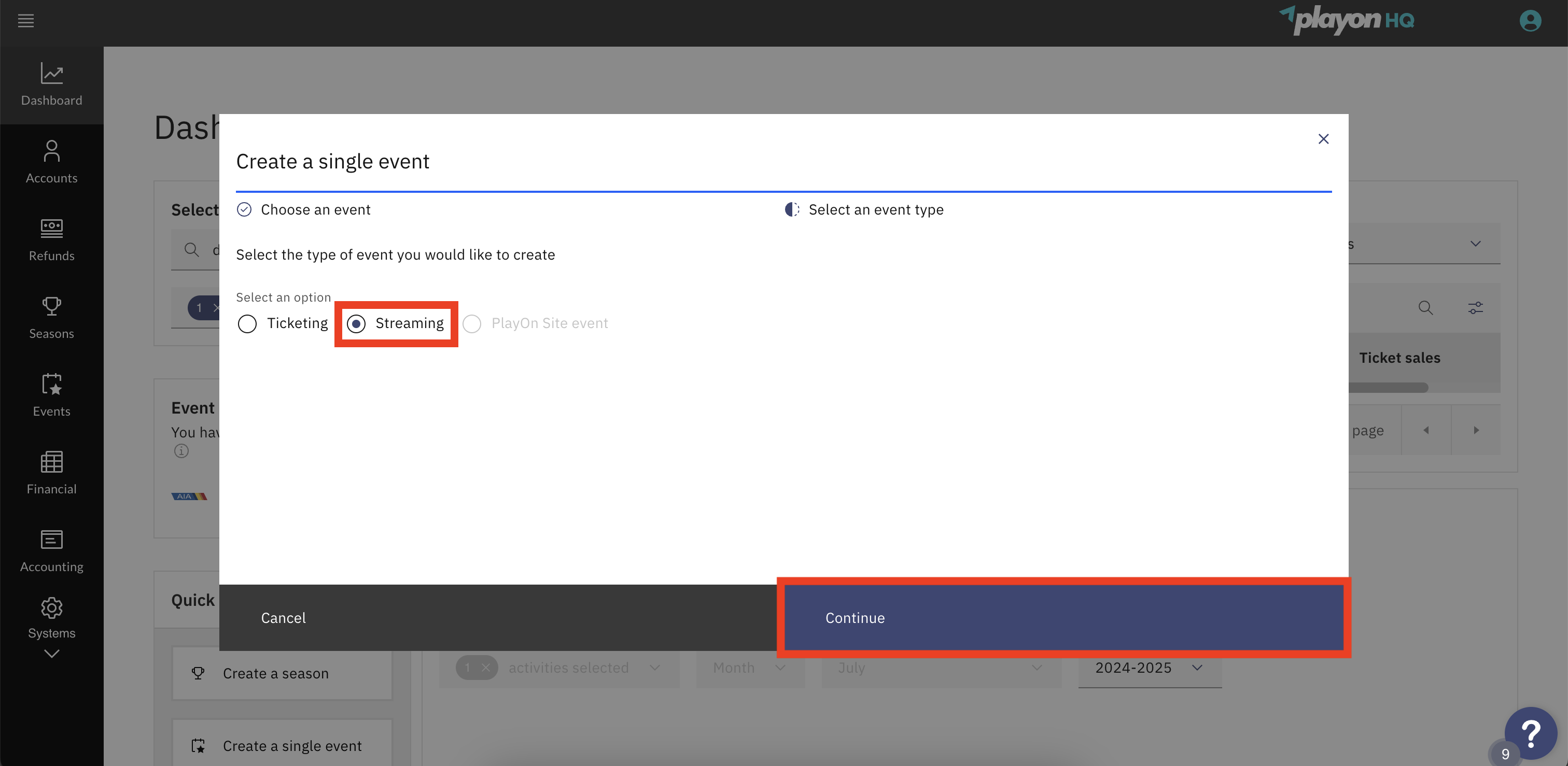 How to Create Streaming Single Events in HQ