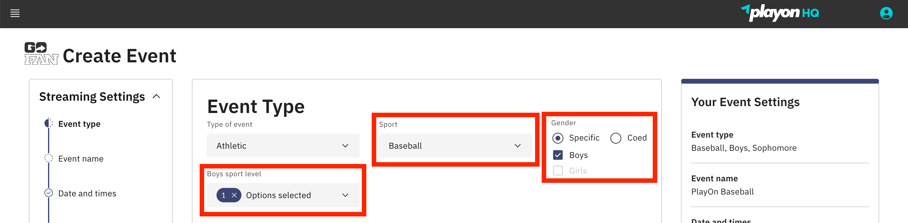 How to Create Streaming Single Events in HQ