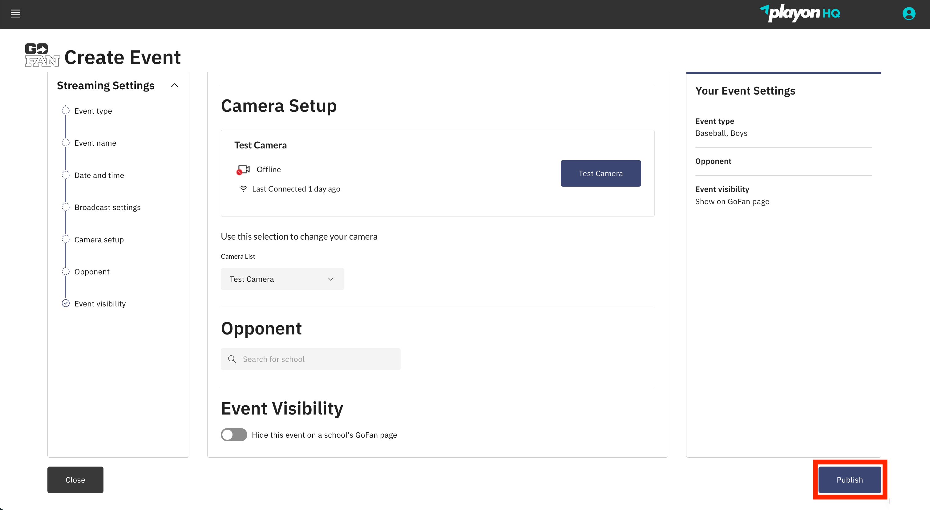 How to Create Streaming Single Events