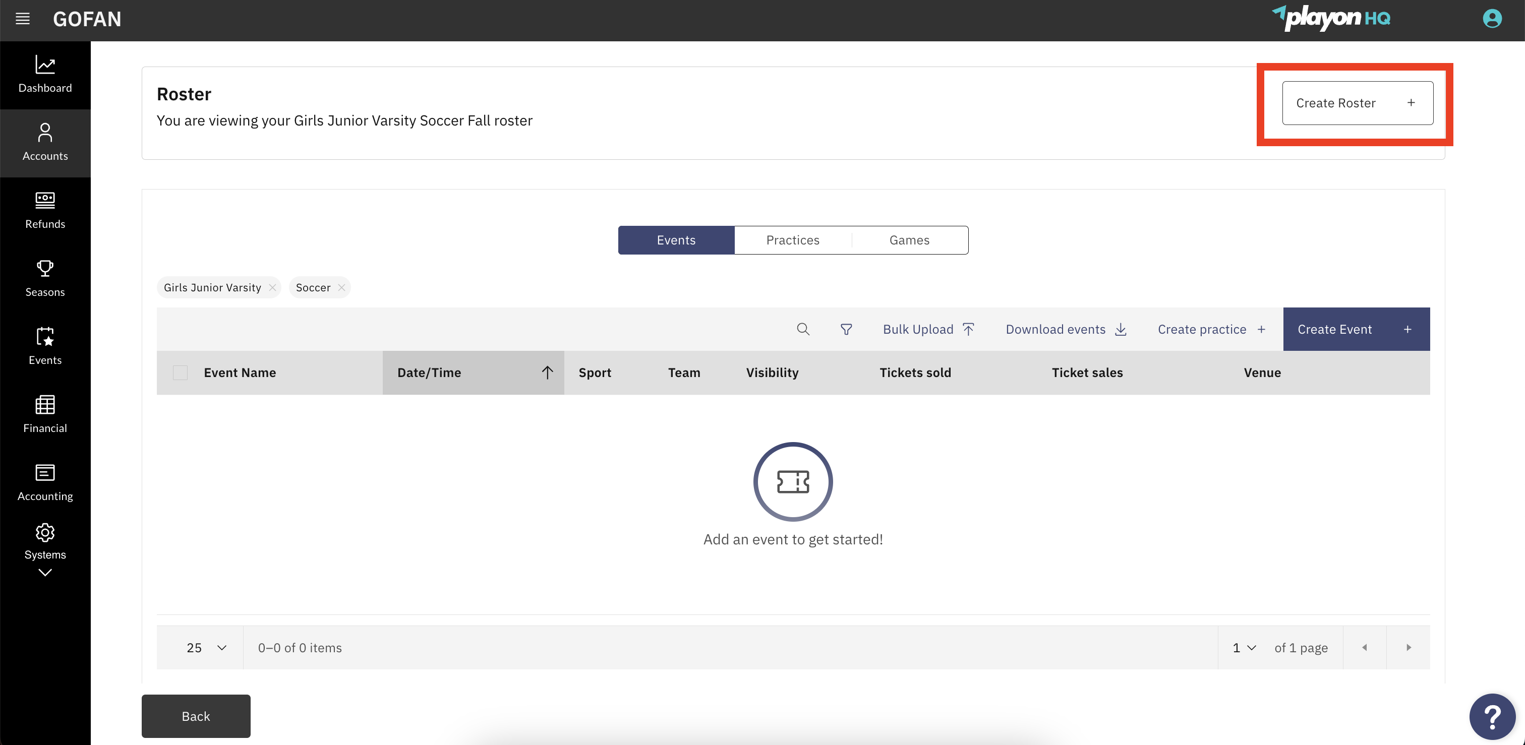 How to Create Teams and Rosters