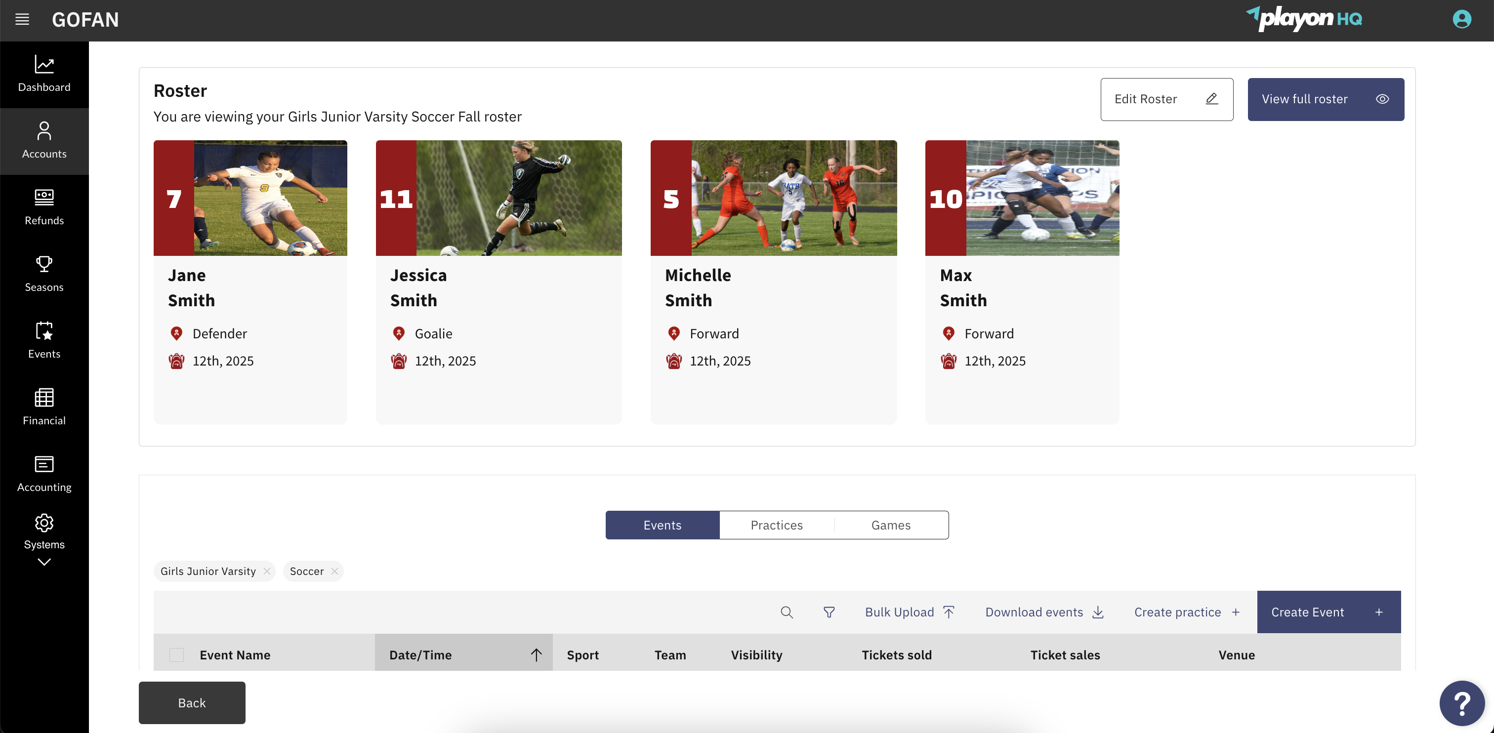 How to Create Teams and Rosters