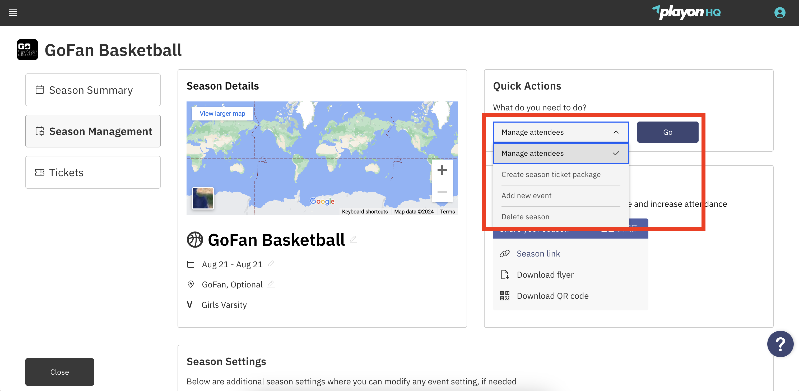 How to Manage Seasons