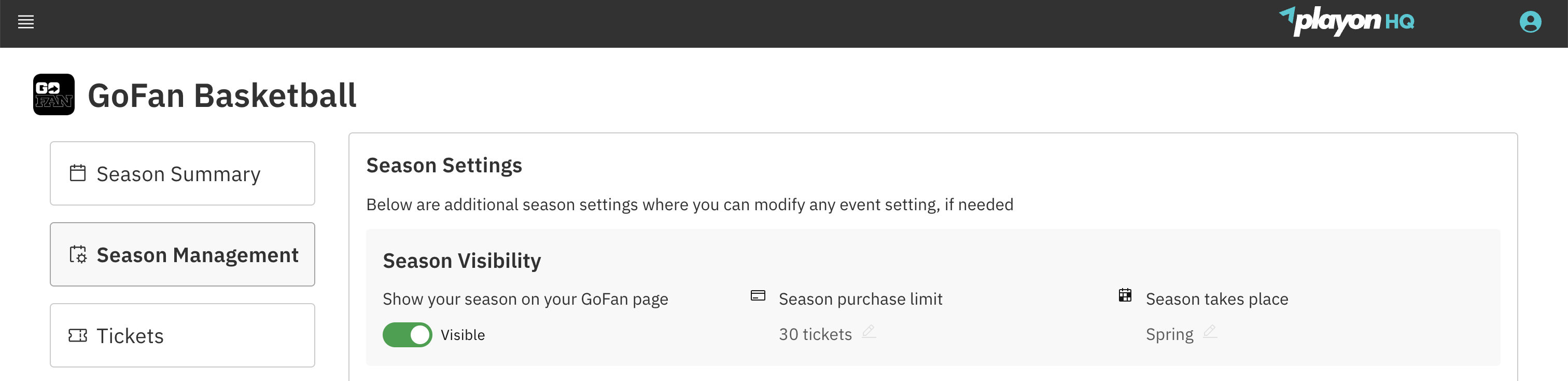 How to Manage Seasons