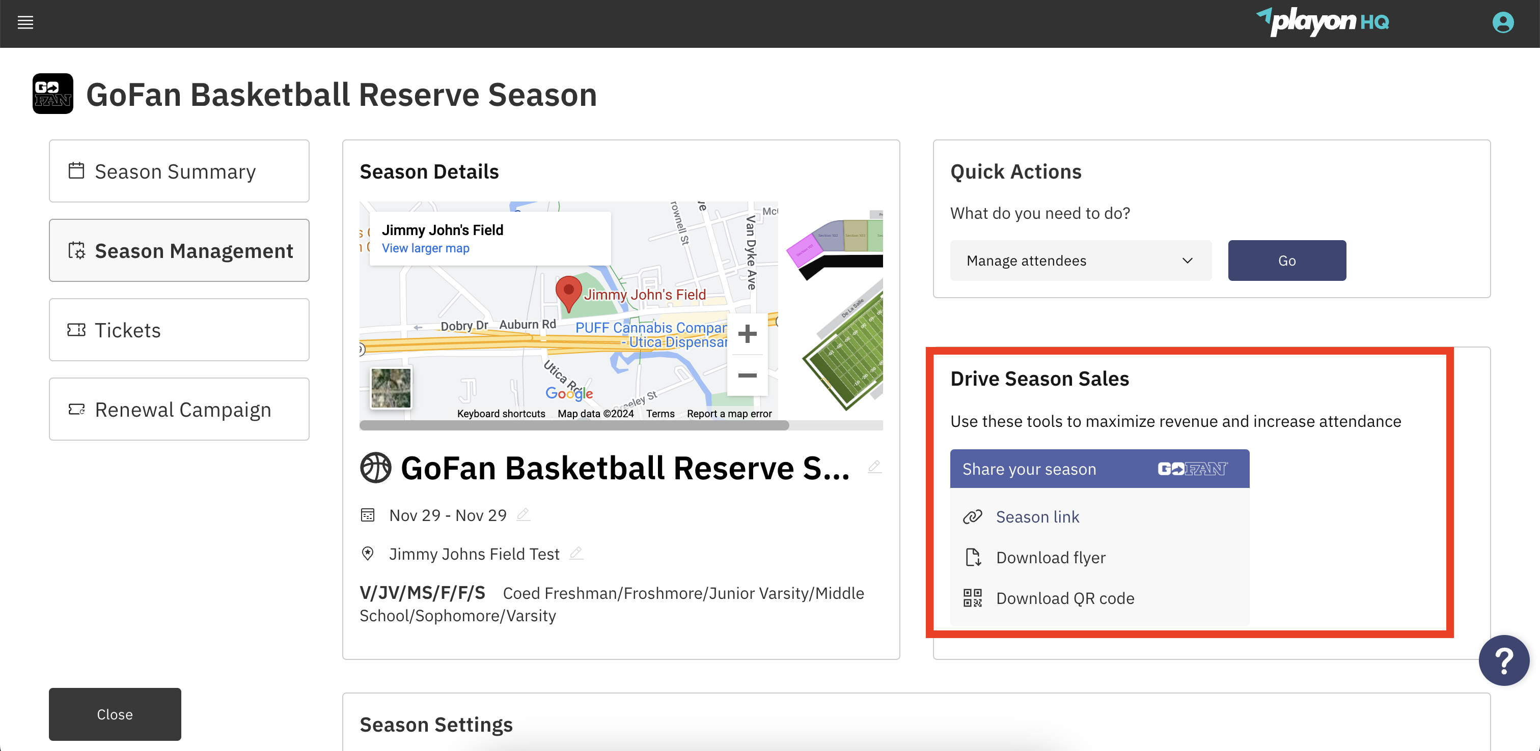 How to Manage Seasons