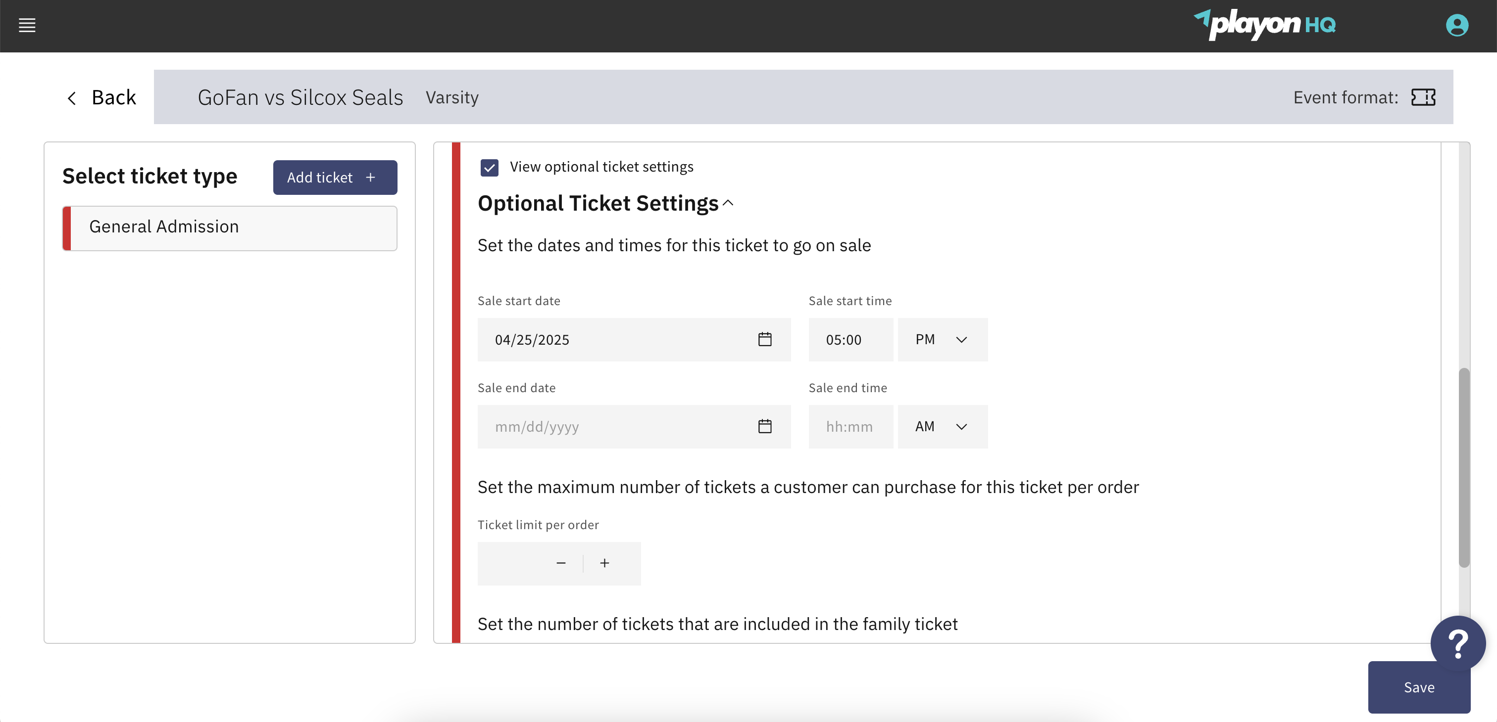 How to Manage Ticket Availability
