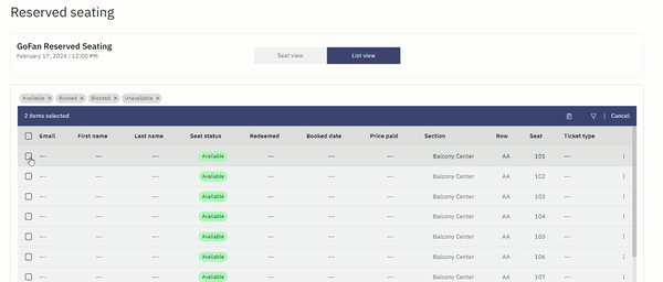 How to Provide Complimentary Reserved Seating