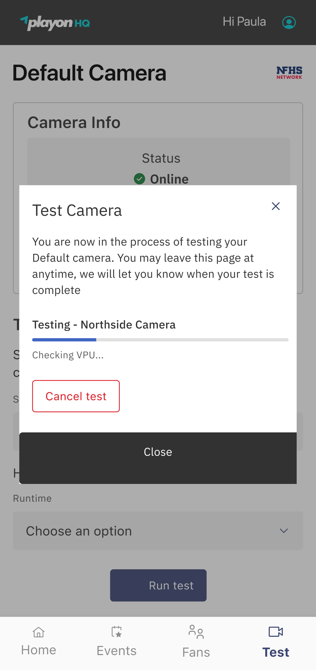 How to Run a Camera Test in Mobile HQ