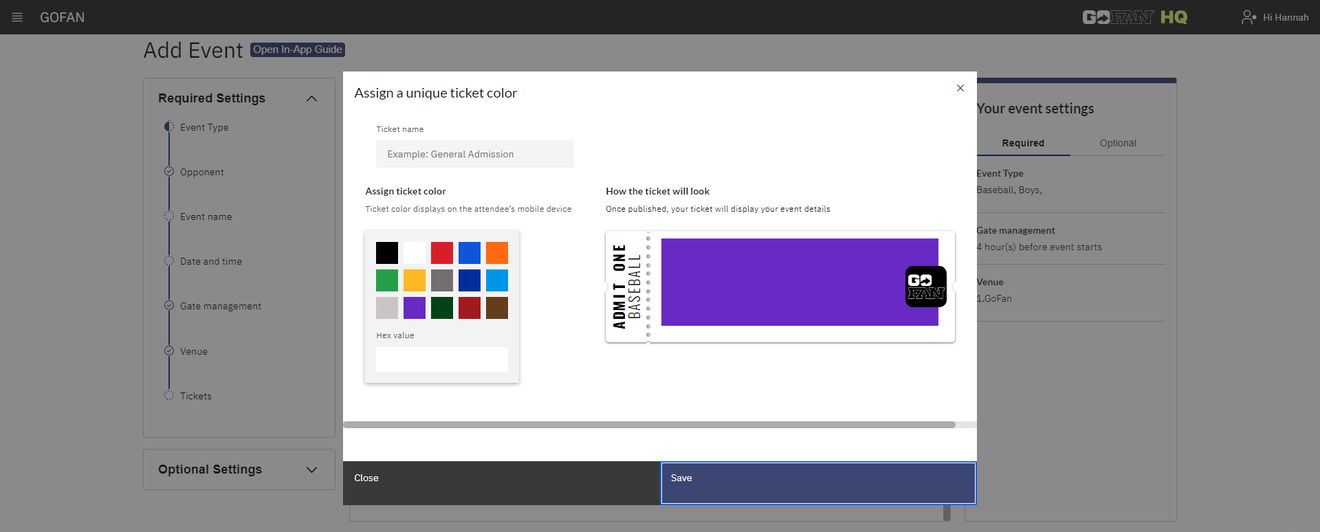 How to Update Ticket Colors