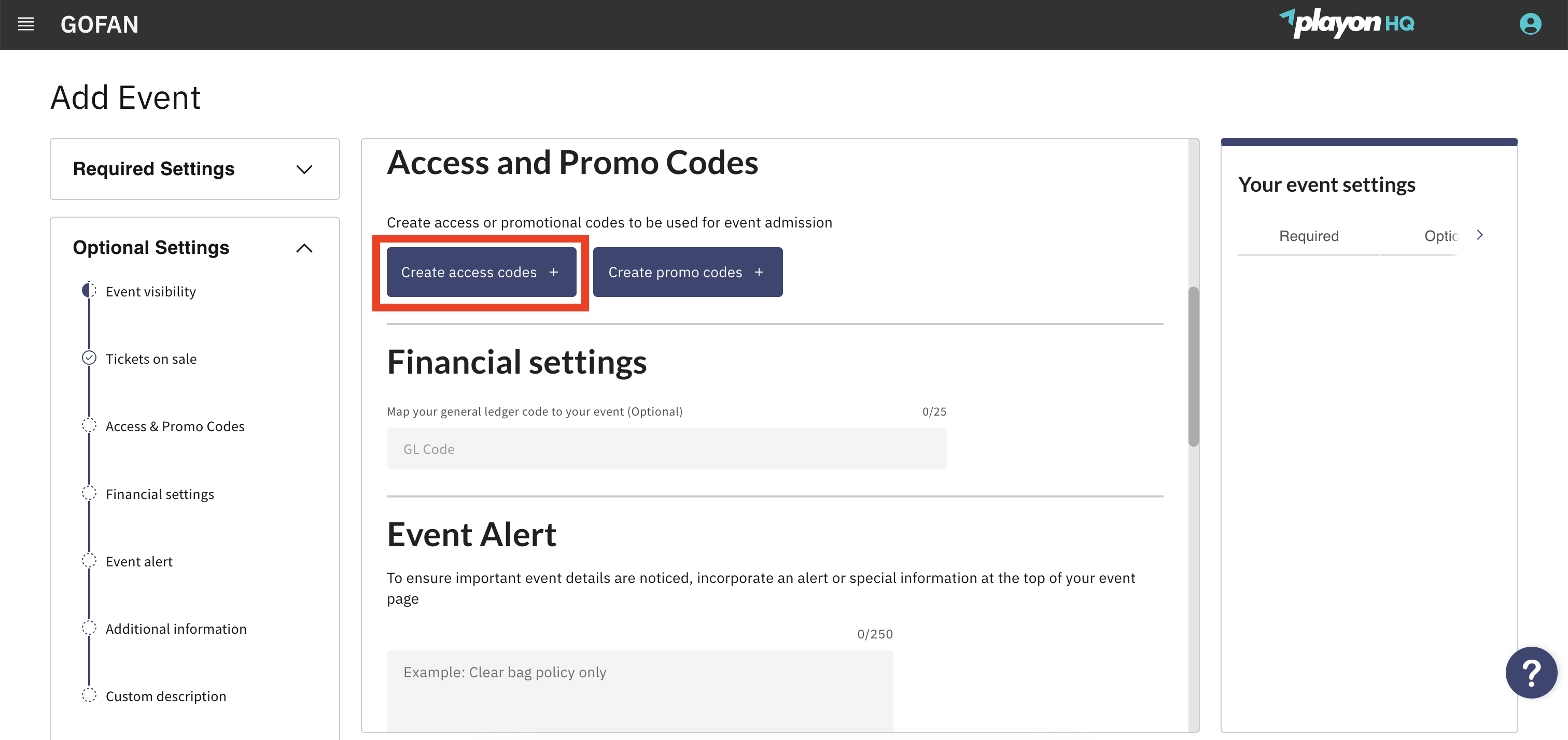 How to Use Promo and Access Codes in HQ