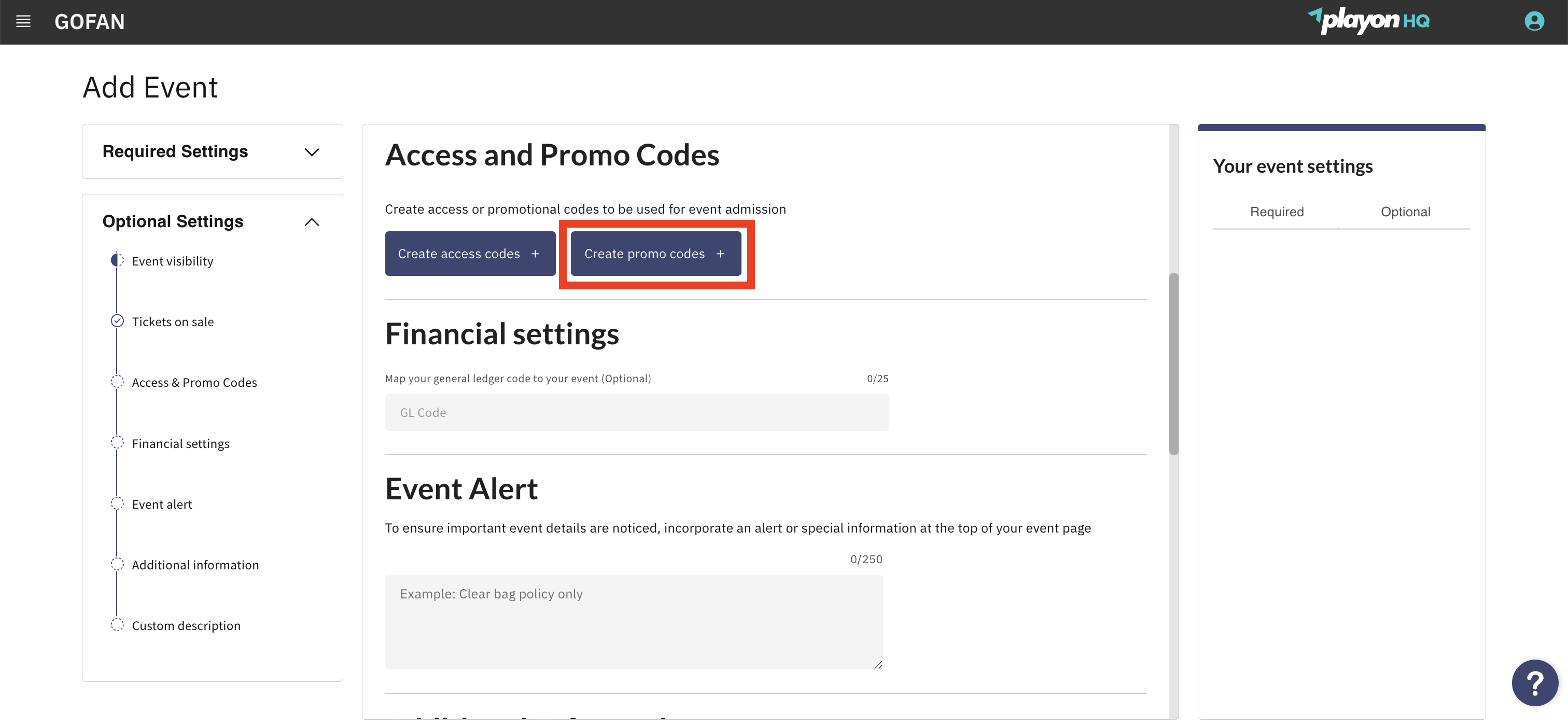 How to Use Promo and Access Codes in HQ