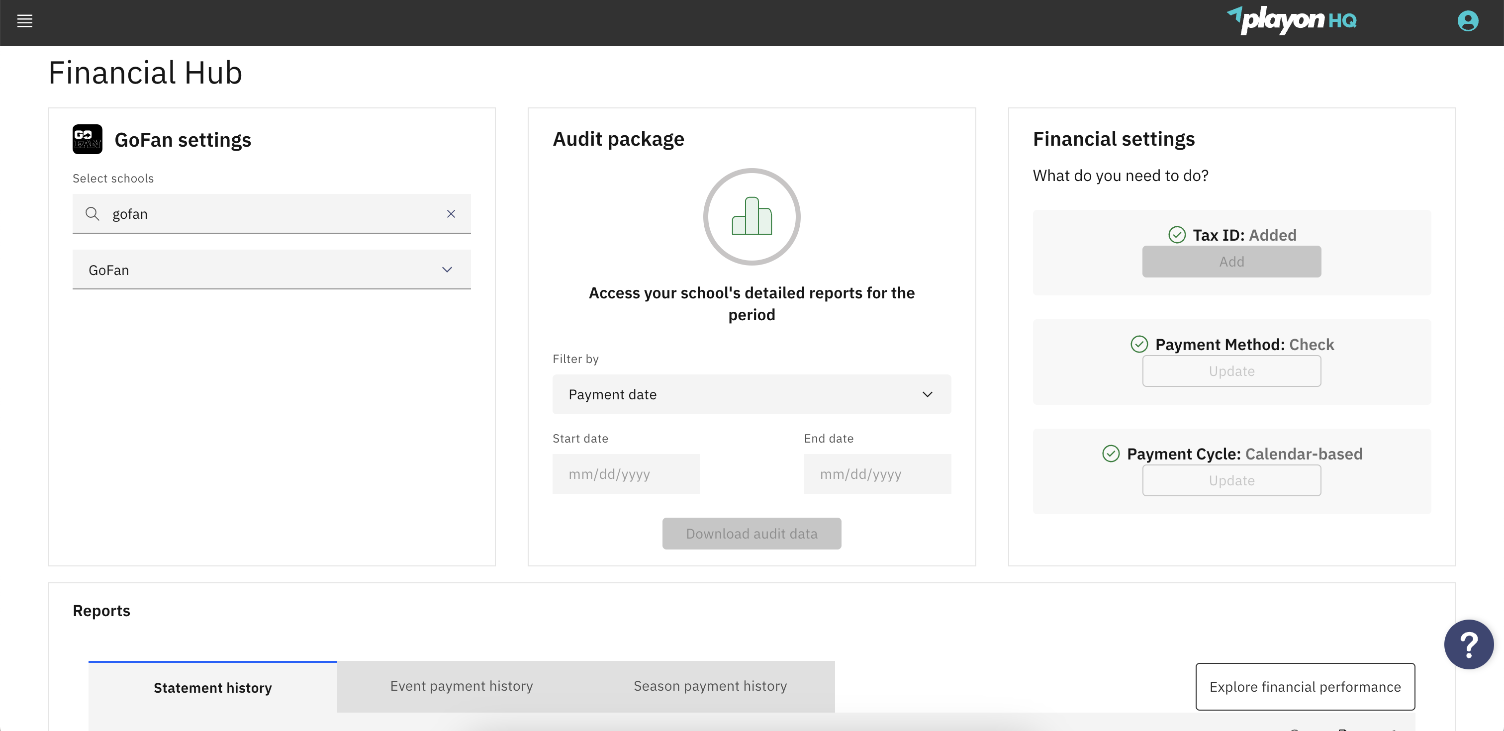 How to Use the Financial Hub in HQ