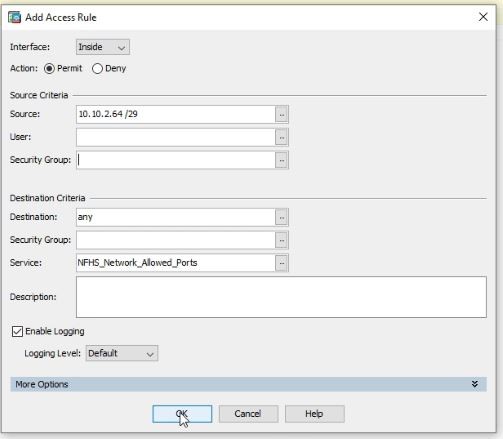 Network and Firewall Setup