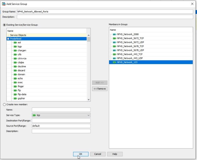 Network and Firewall Setup