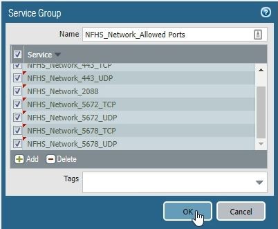 Network and Firewall Setup