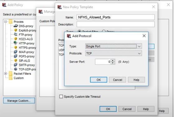 Network and Firewall Setup